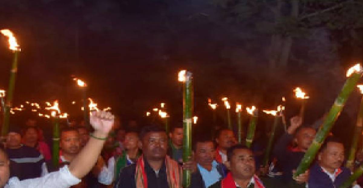 Rabha bodies hold torchlight rally in Goalpara demanding Sixth Schedule ...